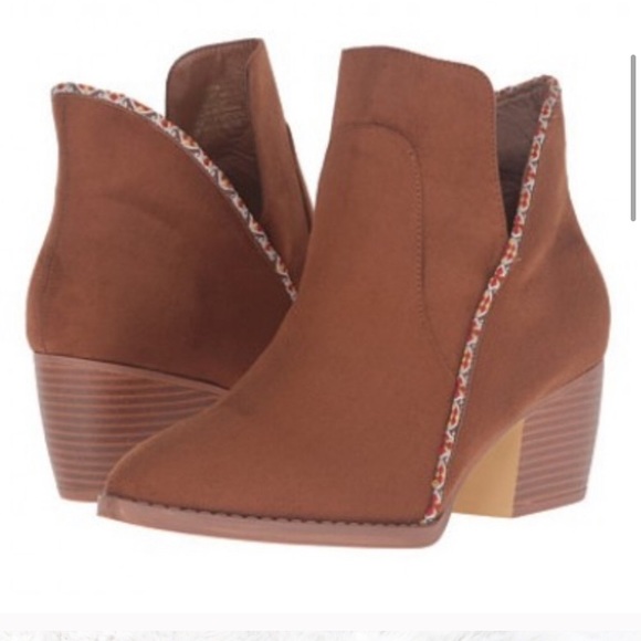 MIA | Shoes | Mia Girl Brown Faux Suede Ankle Boots | Poshmark